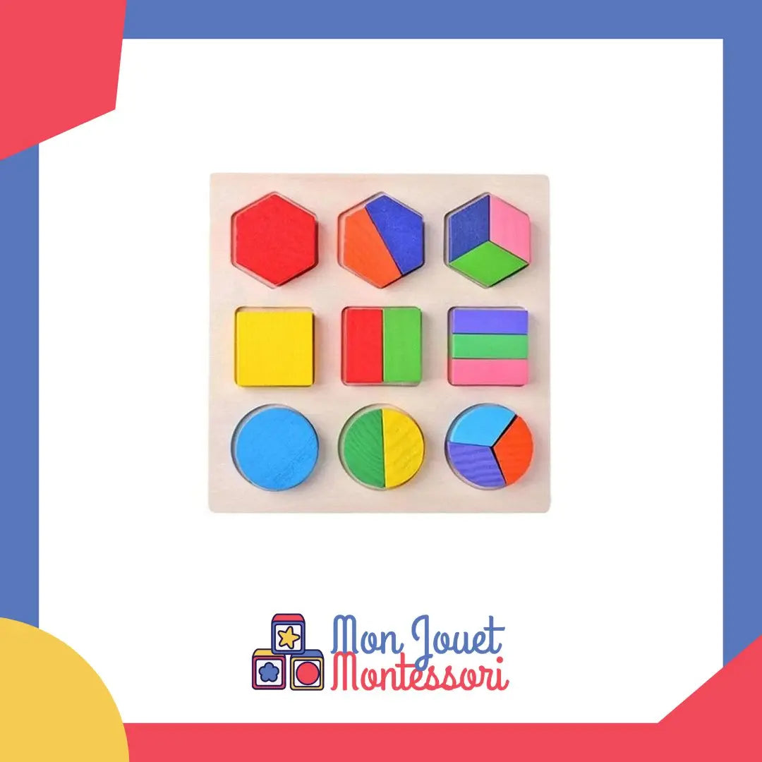 Puzzle Géométrique Formes 3D - Mon Jouet Montessori