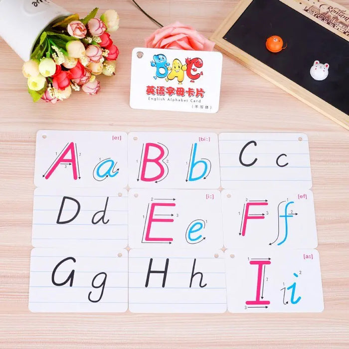 Carte apprentissage de l'alphabet
