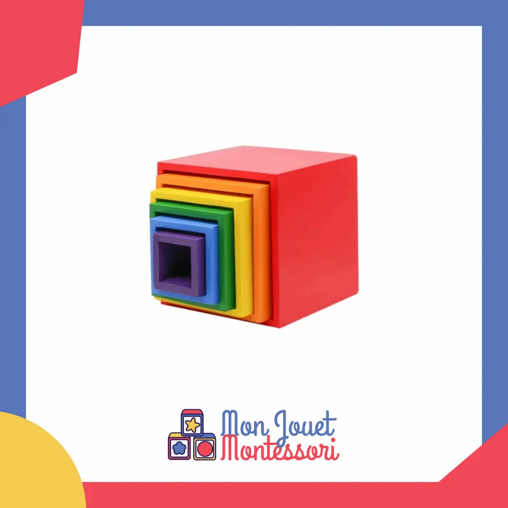 Cube à Empiler Bébé - Mon Jouet Montessori